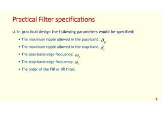 DSP_FOEHU - Lec 10 - FIR Filter Design | PDF