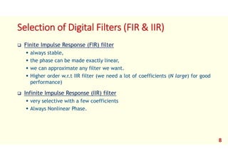 DSP_FOEHU - Lec 10 - FIR Filter Design | PDF