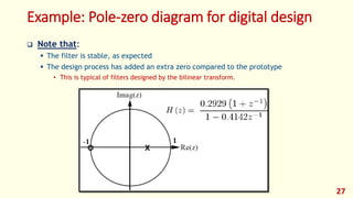 DSP_FOEHU - Lec 11 - IIR Filter Design | PDF