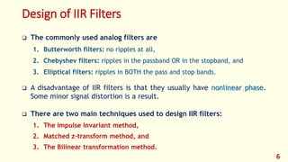 DSP_FOEHU - Lec 11 - IIR Filter Design | PDF