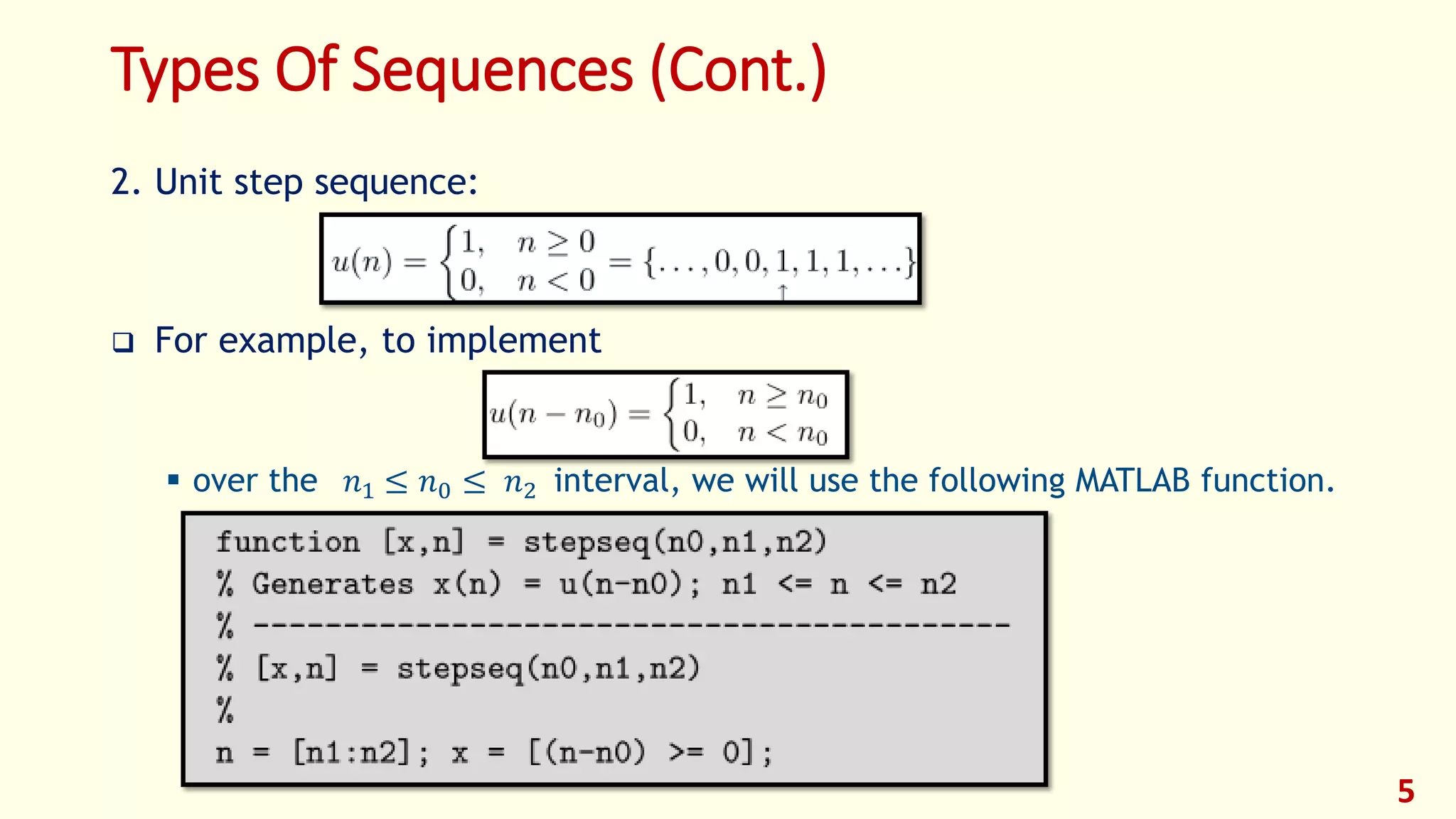 DSP_FOEHU - MATLAB 01 - Discrete Time Signals and Systems | PDF