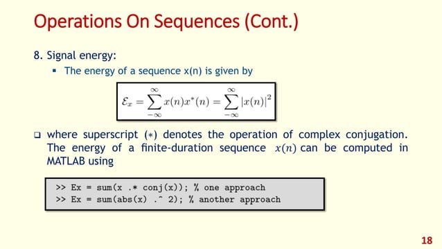 DSP_FOEHU - MATLAB 01 - Discrete Time Signals and Systems | PDF | Chemistry | Science