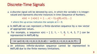 DSP_FOEHU - MATLAB 01 - Discrete Time Signals and Systems | PDF