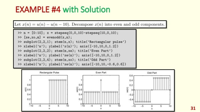 Dspfoehu Matlab 01 Discrete Time Signals And Systems