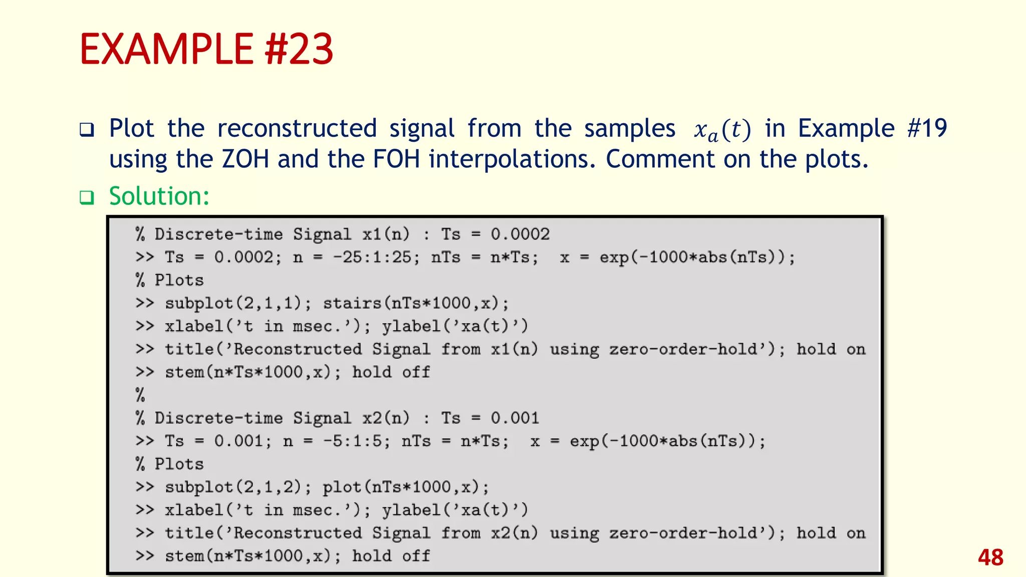 DSP_FOEHU - MATLAB 02 - The Discrete-time Fourier Analysis | PDF