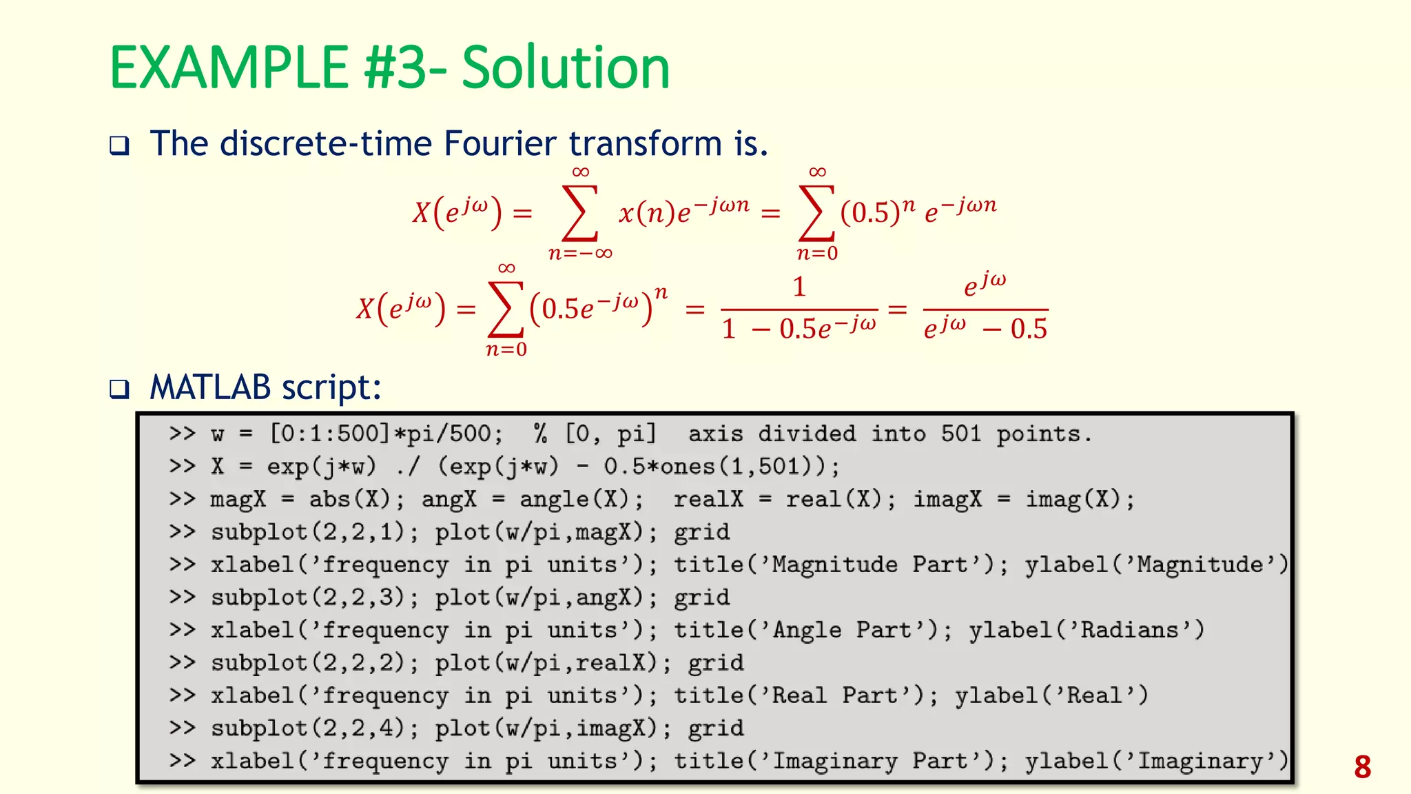 DSP_FOEHU - MATLAB 02 - The Discrete-time Fourier Analysis | PDF