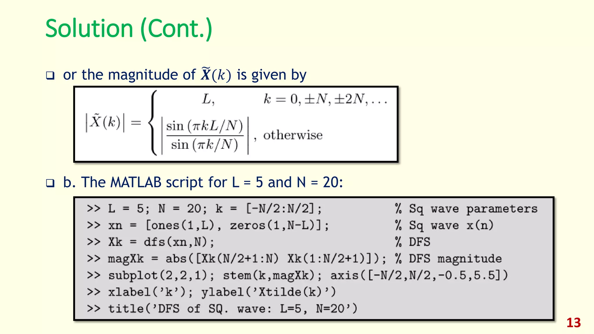DSP_FOEHU - MATLAB 04 - The Discrete Fourier Transform (DFT) | PPT DSP_FOEHU - MATLAB 04 - The Discrete Fourier Transform (DFT) | PPT