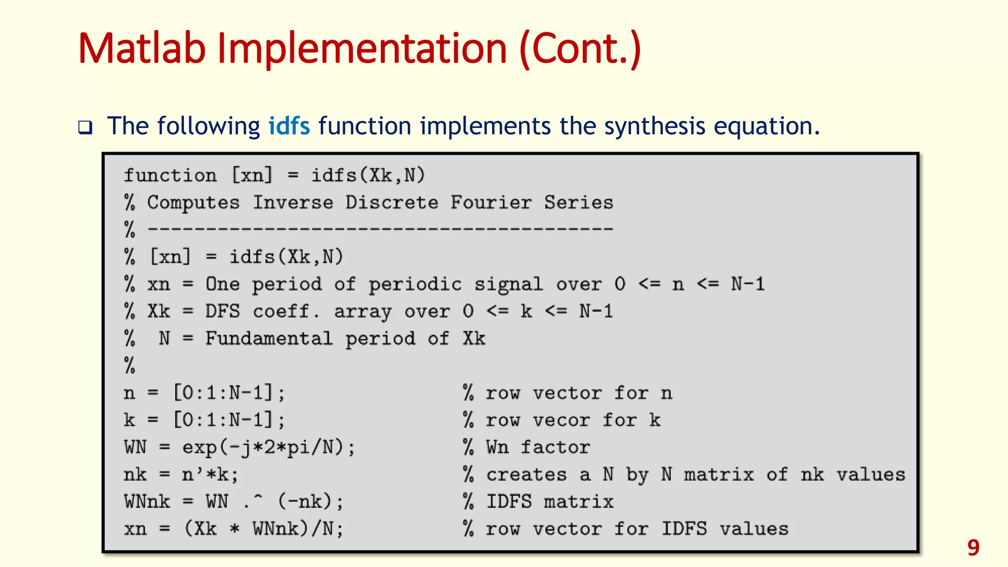 DSP_FOEHU - MATLAB 04 - The Discrete Fourier Transform (DFT) | PPT DSP_FOEHU - MATLAB 04 - The Discrete Fourier Transform (DFT) | PPT
