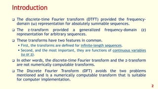 DSP_FOEHU - MATLAB 04 - The Discrete Fourier Transform (DFT) | PPT