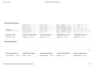 DSP formula sheet.pdf | Coupons and Discounts | Shopping