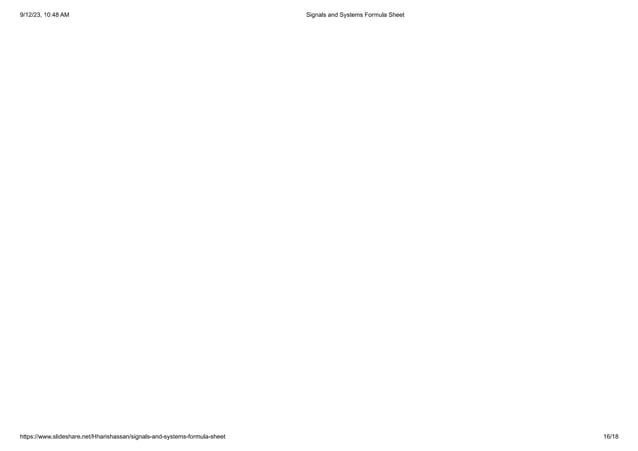 DSP formula sheet.pdf | Coupons and Discounts | Shopping