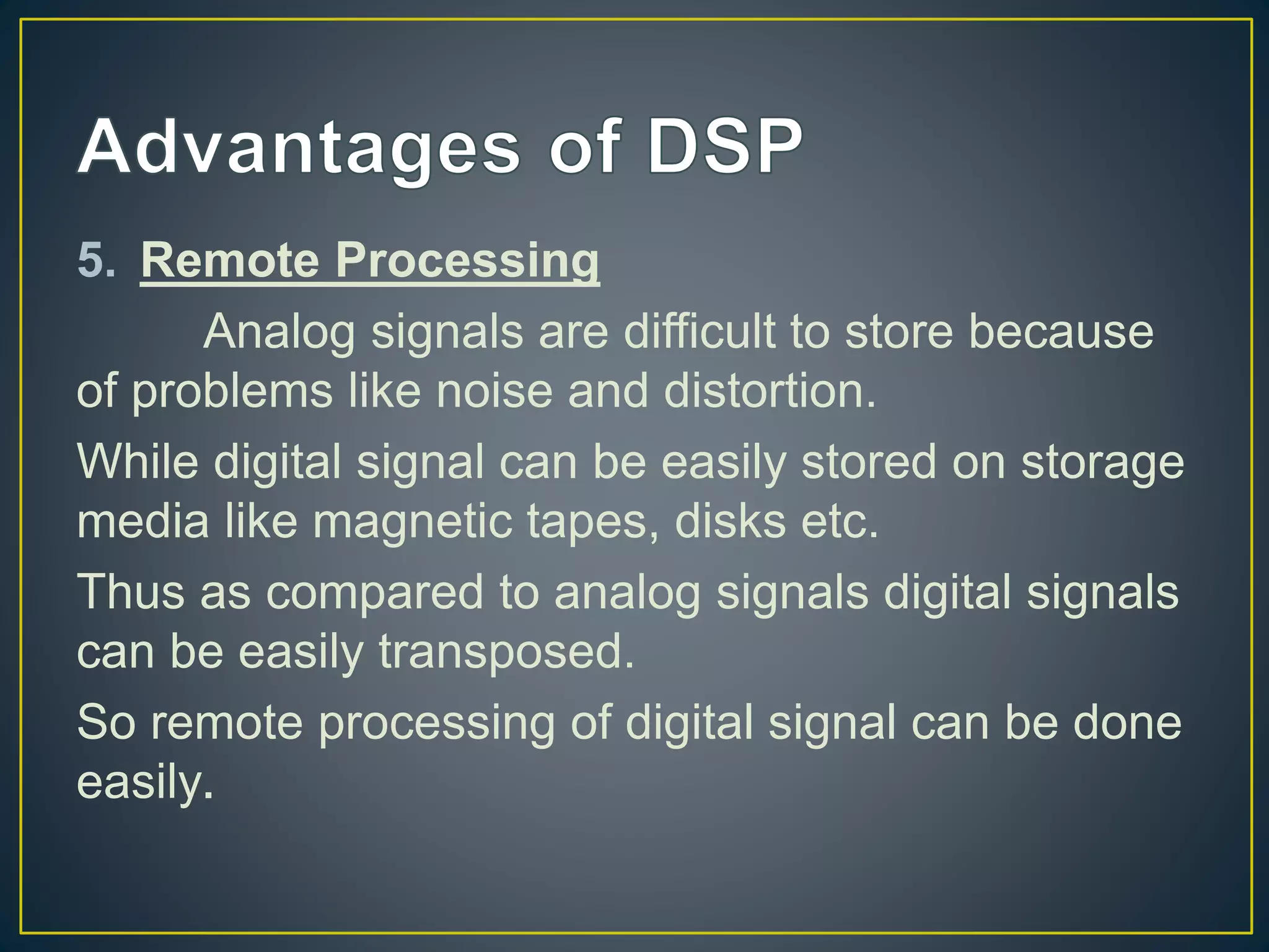 DSP intro 1.pptx | Digital Audio | Computer Software and Applications