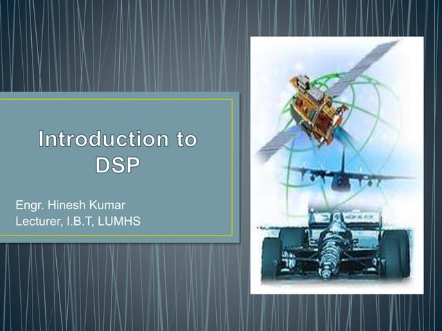Dsp Intro 1pptx Digital Audio Computer Software And Applications