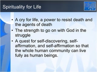 Spirituality and Social Transformation | PPT