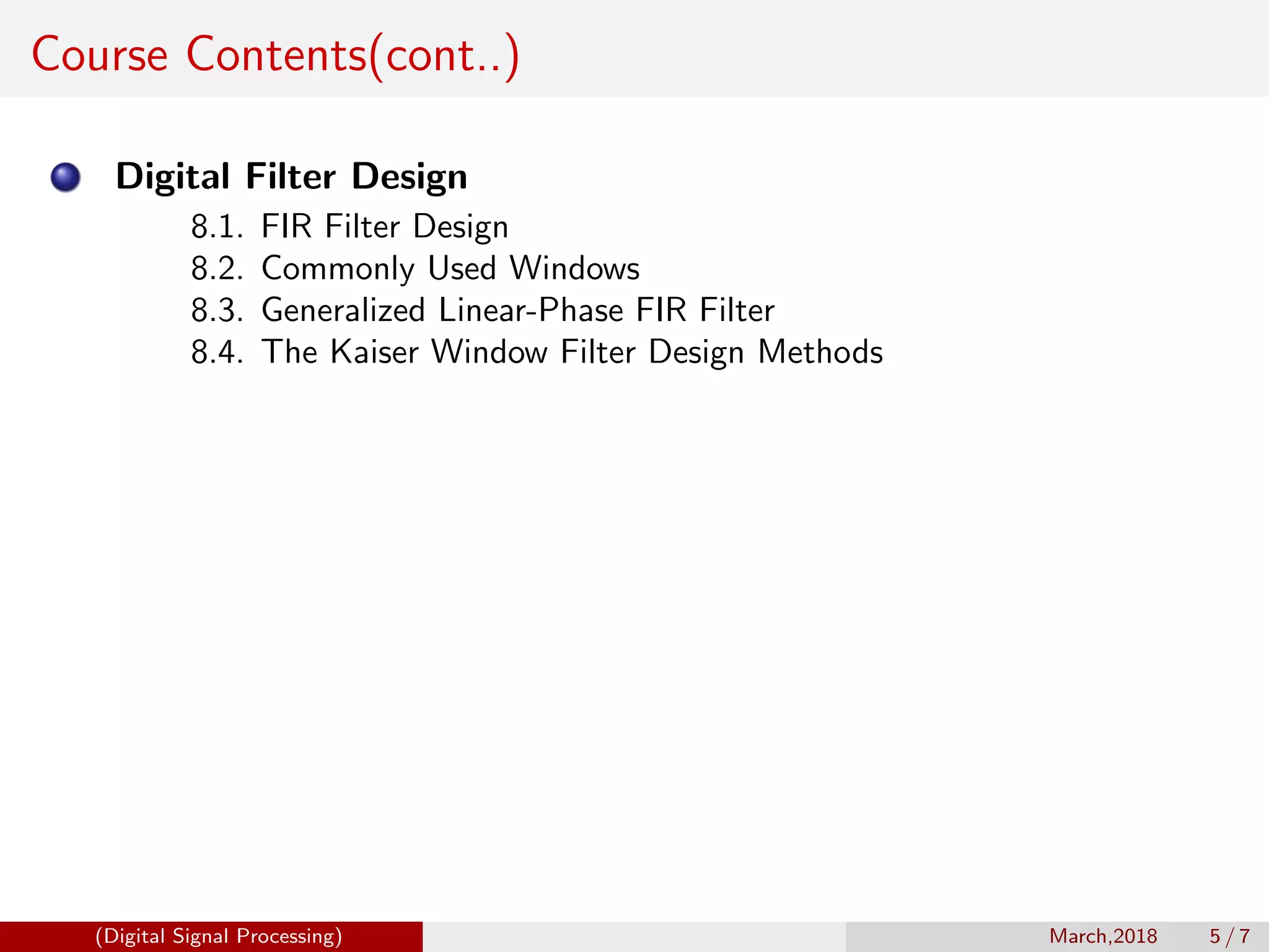 Digital Signal Processing[ECEG-3171]-L00 | PDF | Computing | Technology & Computing