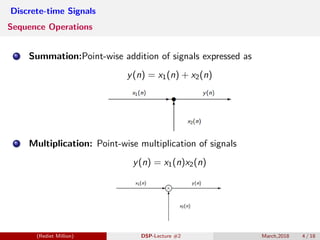 Digital Signal Processing[ECEG-3171]-Ch1_L02 | PPT