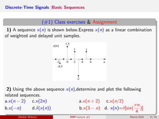 Digital Signal Processing[ECEG-3171]-Ch1_L02 | PPT