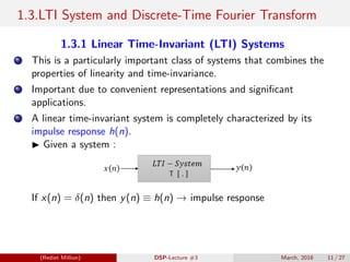 Digital Signal Processing[ECEG-3171]-Ch1_L03 | PDF