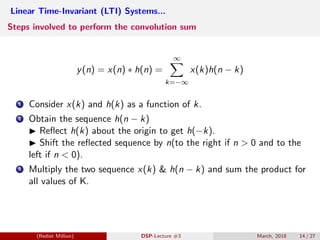 Digital Signal Processing[ECEG-3171]-Ch1_L03 | PDF