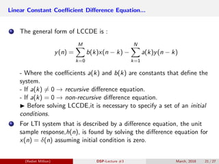 Digital Signal Processing[ECEG-3171]-Ch1_L03 | PDF