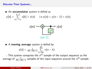 Digital Signal Processing[ECEG-3171]-Ch1_L03 | PDF