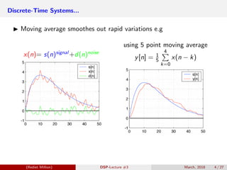 Digital Signal Processing[ECEG-3171]-Ch1_L03 | PDF