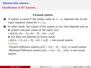 Digital Signal Processing[ECEG-3171]-Ch1_L03 | PDF