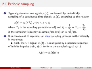 Digital Signal Processing[ECEG-3171]-Ch1_L05 | PDF