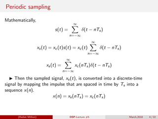 Digital Signal Processing[ECEG-3171]-Ch1_L05 | PDF