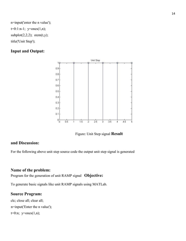 Digital signal Processing all matlab code with Lab report | PDF