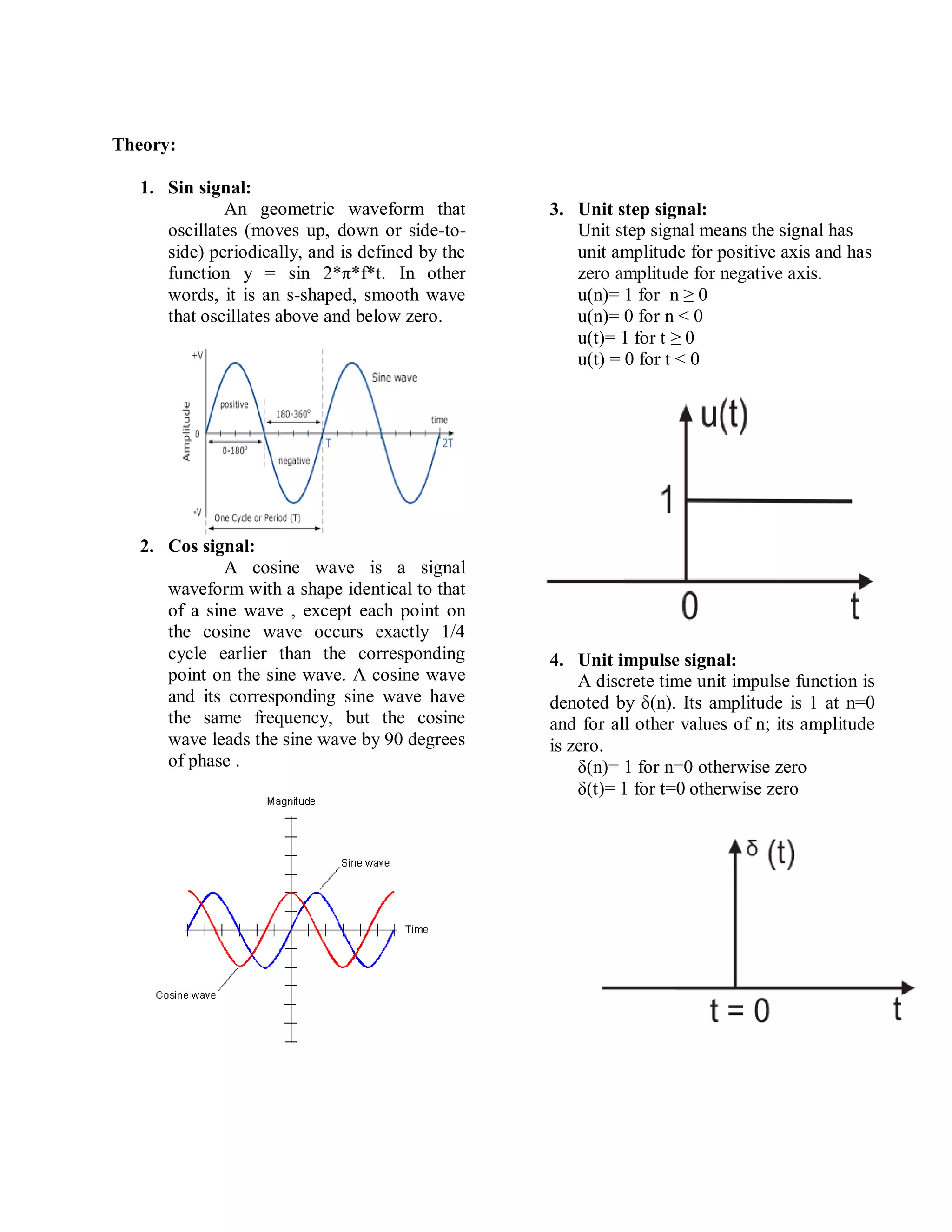 DSP lab manual | PDF