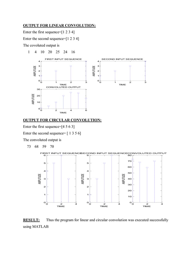 DSP lab manual | PDF