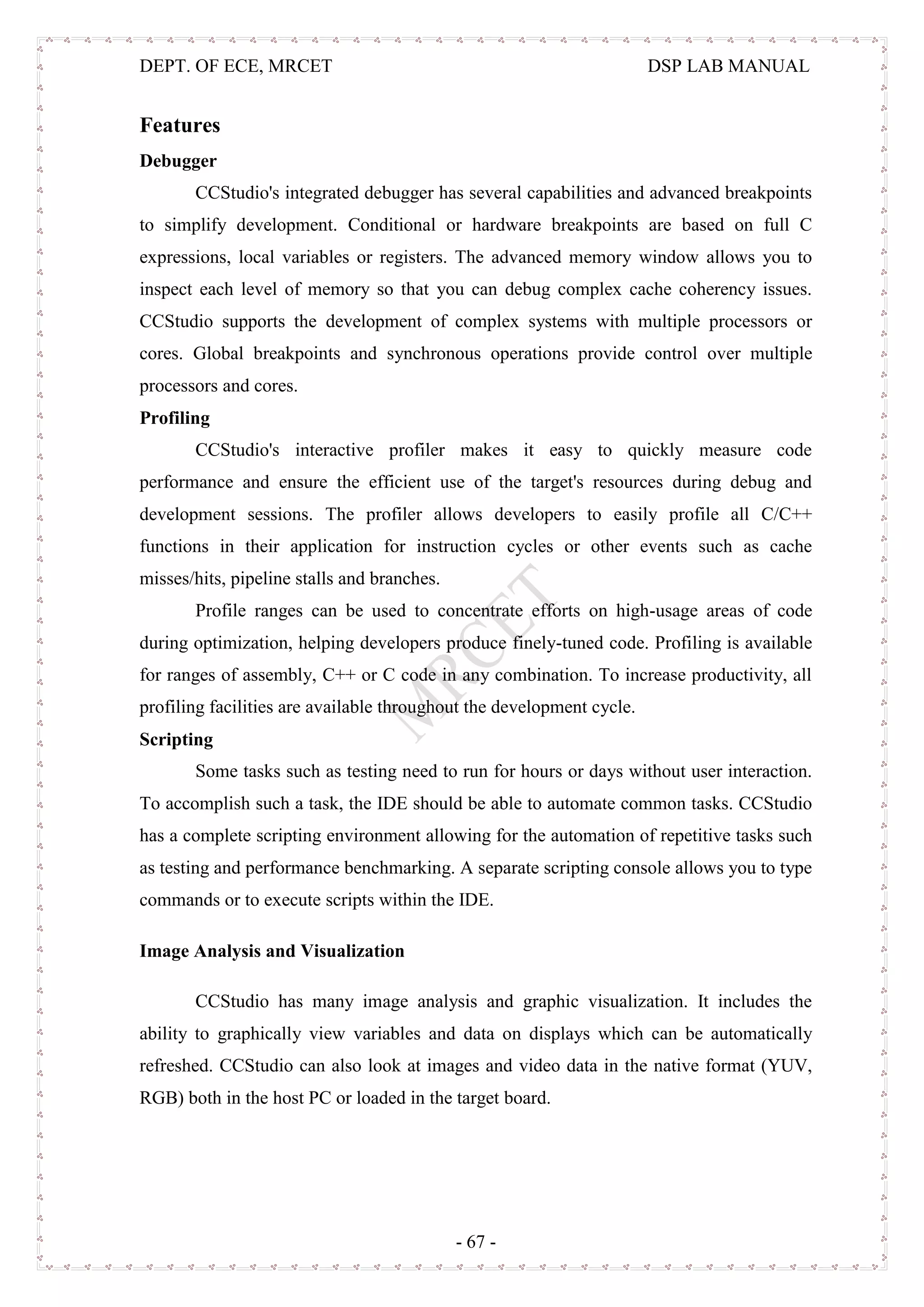 Dsp lab manual | PDF