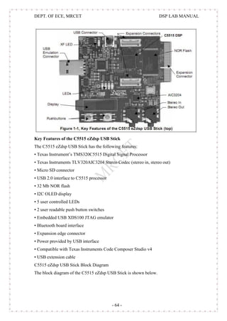 Dsp lab manual | PDF