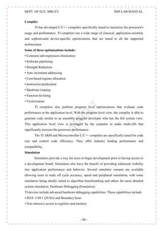 Dsp lab manual | PDF
