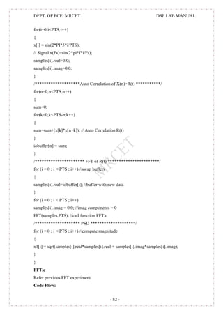 Dsp lab manual | PDF
