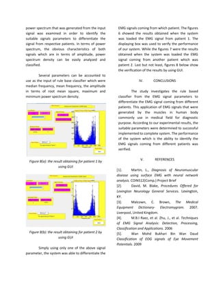 Dsp lab report- Analysis and classification of EMG signal using MATLAB ...