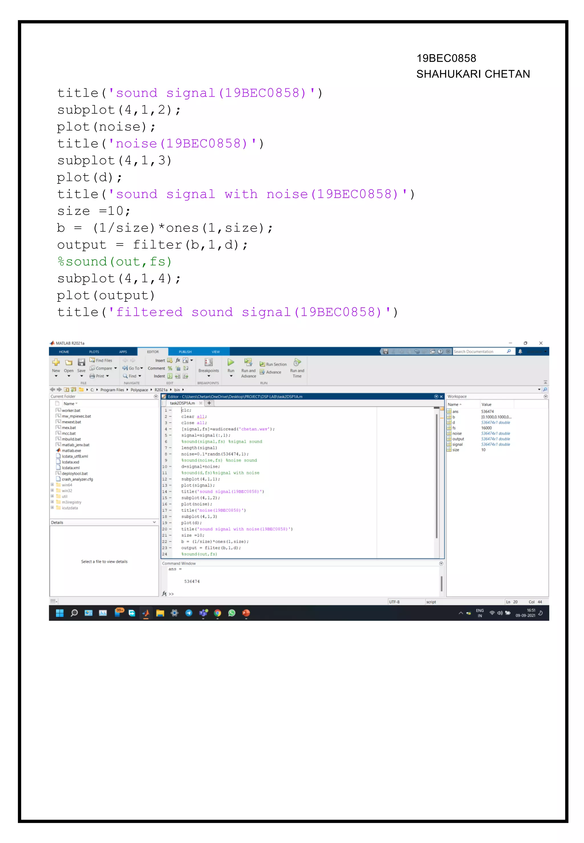 Dsp lab task 2 | PDF