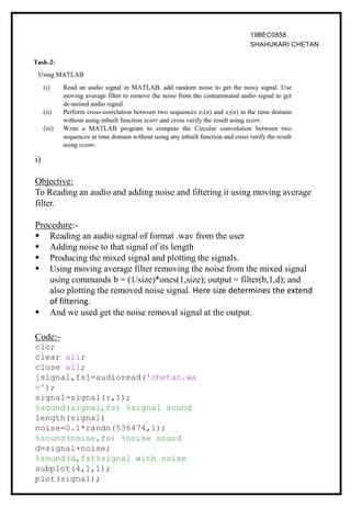 Dsp lab task 2 | PDF