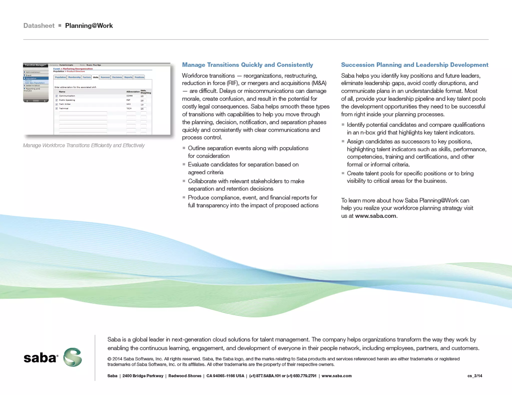 Planning@Work Datasheet | PDF