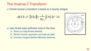 Digital Signal Processing (DSP) Inverse Z-Transform | PDF | Technology & Computing