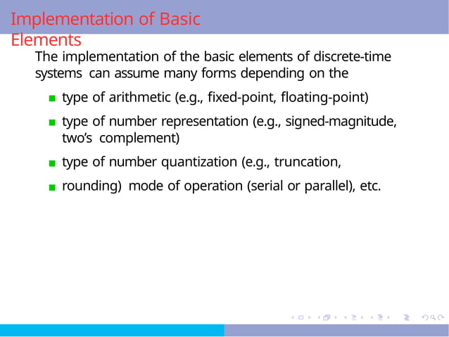 DSP Implementation of Discrete Time System | PPT DSP Implementation of Discrete Time System | PPT