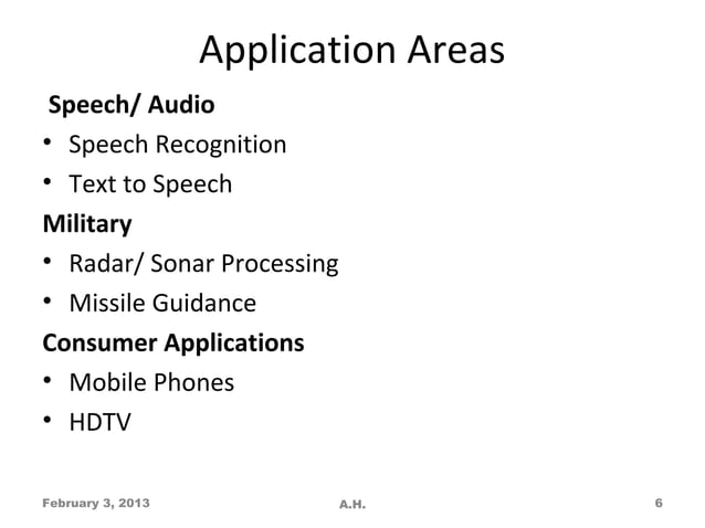 Dsp lecture vol 1 introduction | PPT