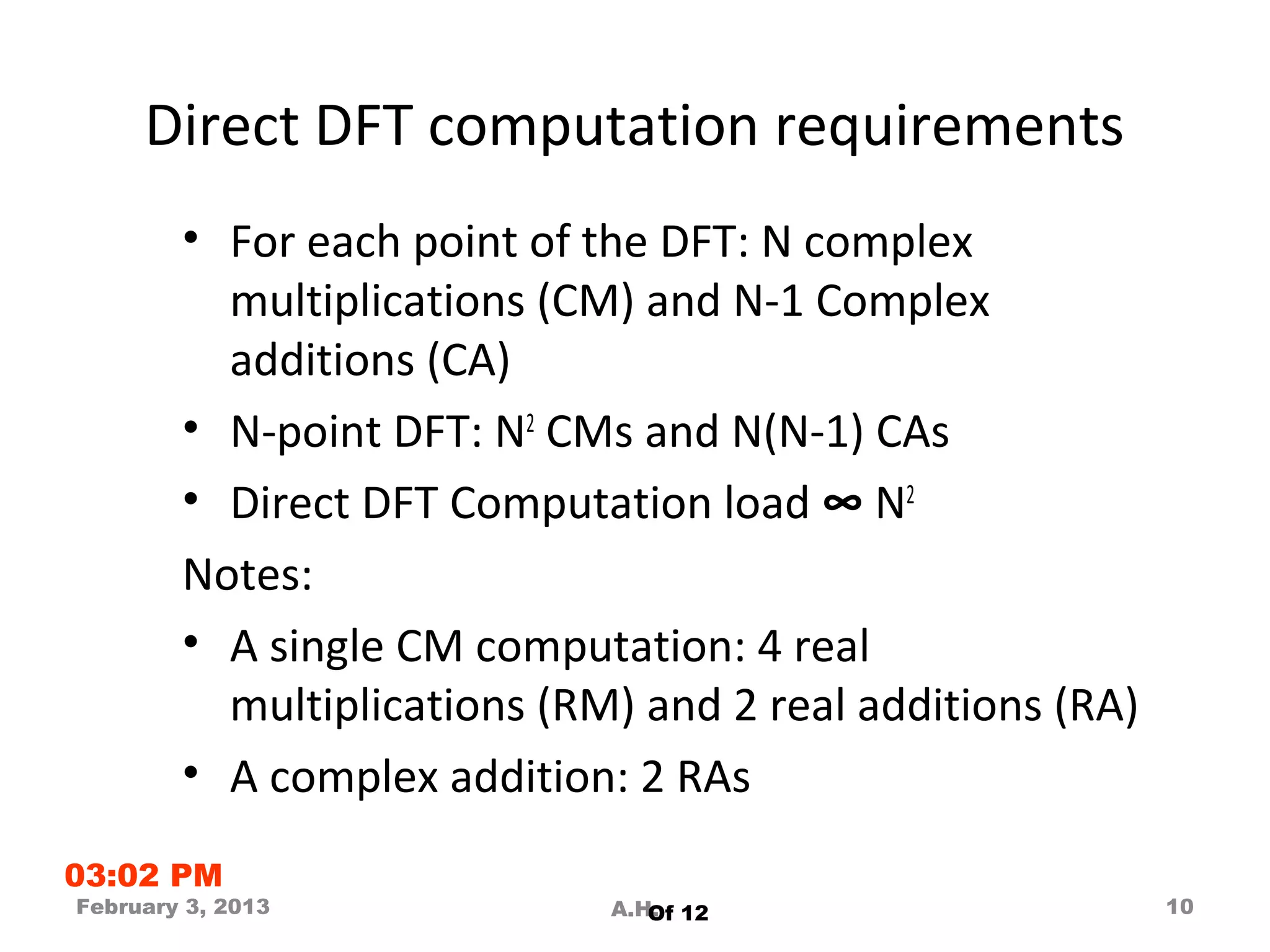Dsp lecture vol 2 dft & fft | PPT