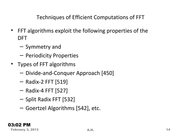 Dsp lecture vol 2 dft & fft | PPT | Physics | Science