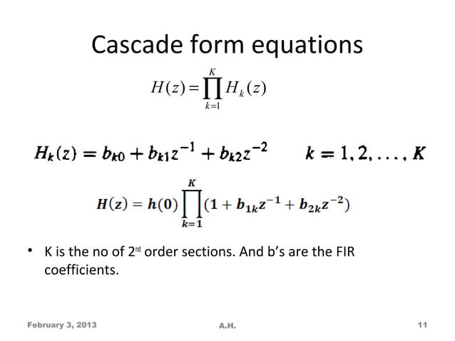 Dsp lecture vol 4 digital filters | PPT | Digital Audio | Computer Software and Applications