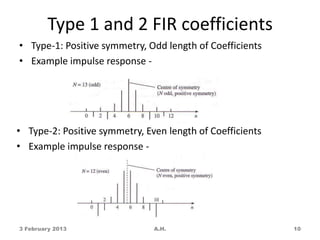 Dsp lecture vol 6 design of fir | PPTX
