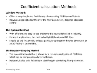 Dsp lecture vol 6 design of fir | PPTX