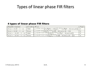 Dsp lecture vol 6 design of fir | PPTX