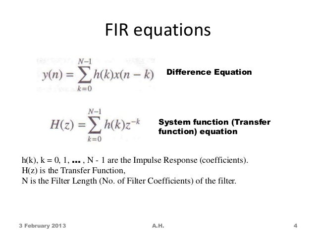 Dsp lecture vol 6 design of fir